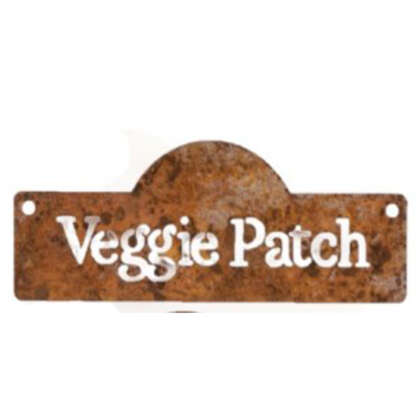 Rusted Sign- Veggie Patch - Garden Express